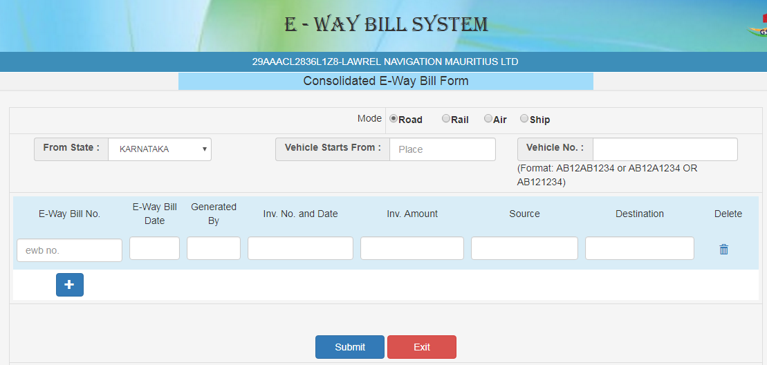 How to generate Consolidated Eway Bills on the E Way Bill portal?